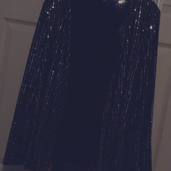 Anne Klein | Jackets & Coats | Classy Anne Klein Glitzy Lightweight ...